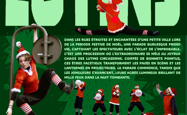 Les Lutins en folies - Spectacle de rue déambulatoire par Cirque en Spray
